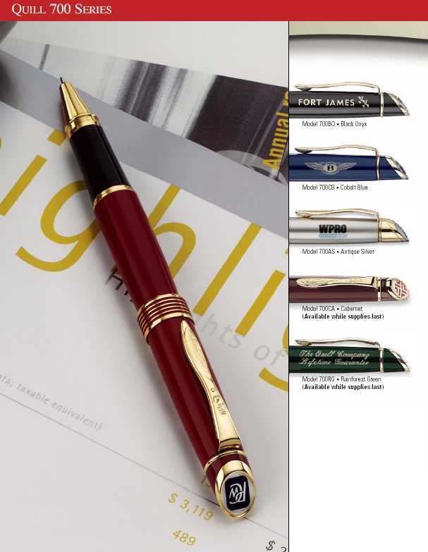 Bolígrafo Quill (USA) 700 Lacqued - IVN - Artículos de Librería ...